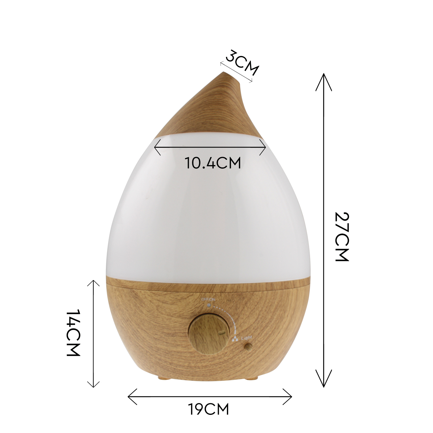Air Humidifier Bamboo Tear Drop Oak 3.4L. Afterpay | zipPay | zipMoney