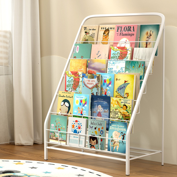 6 Tiers Kids Bookshelf Magazine Rack Children Bookcase Organiser ...