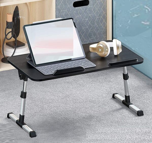 Large Size Folding and Adjustable Laptop Bed Tray Table Black| Afterpay ...