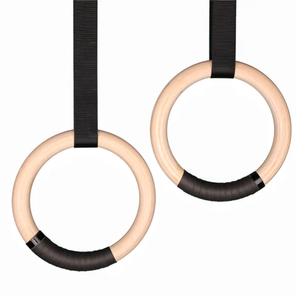 Wooden Gymnastic Rings 32Mm For Gym Exercise Fitness Wooden| Afterpay ...