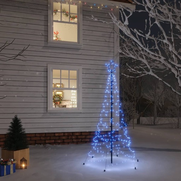 Christmas Tree with Spike Blue 200 LEDs 180 cm| Afterpay | Zippay ...
