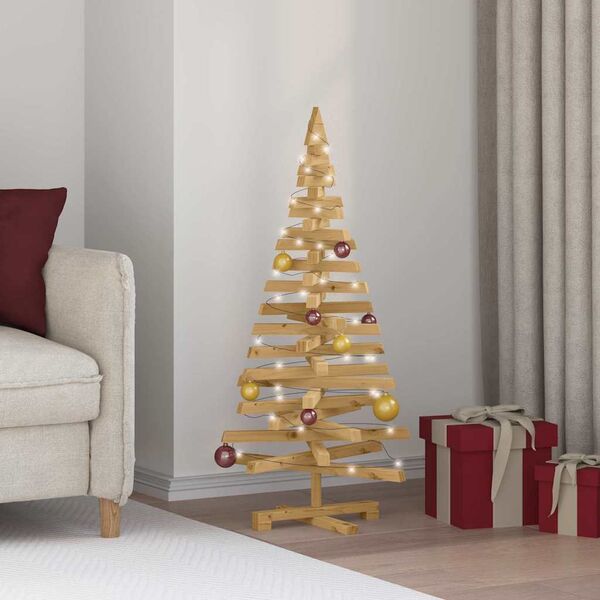 Compact Christmas Trees with Stand Brown 120cm Solid pine wood - does ...